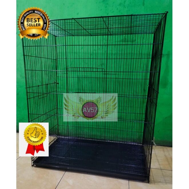 KANDANG BESAR (78X50X95cm) BESI LIPAT AVIARY UMBARAN JUMBO EXCLUSIVE ...