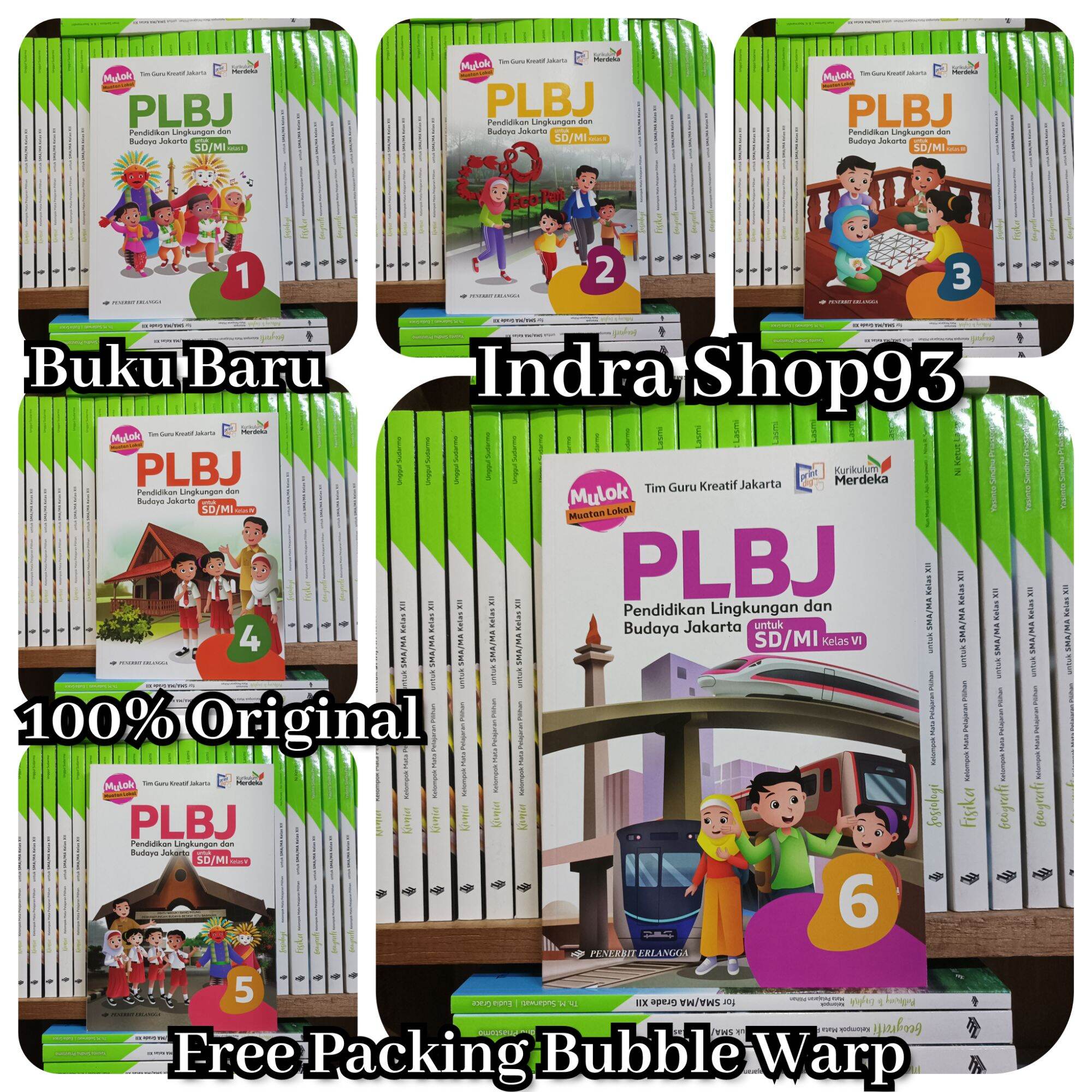 Buku PLBJ Kelas 1 2 3 4 5 6 SD/Mi Erlangga Kurikulum Merdeka Original | Lazada Indonesia