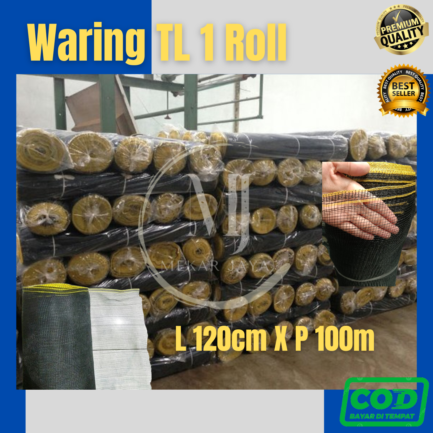 WARING TL 1 Roll lebar 120cm x panjang 100m waring pagar tanaman ...