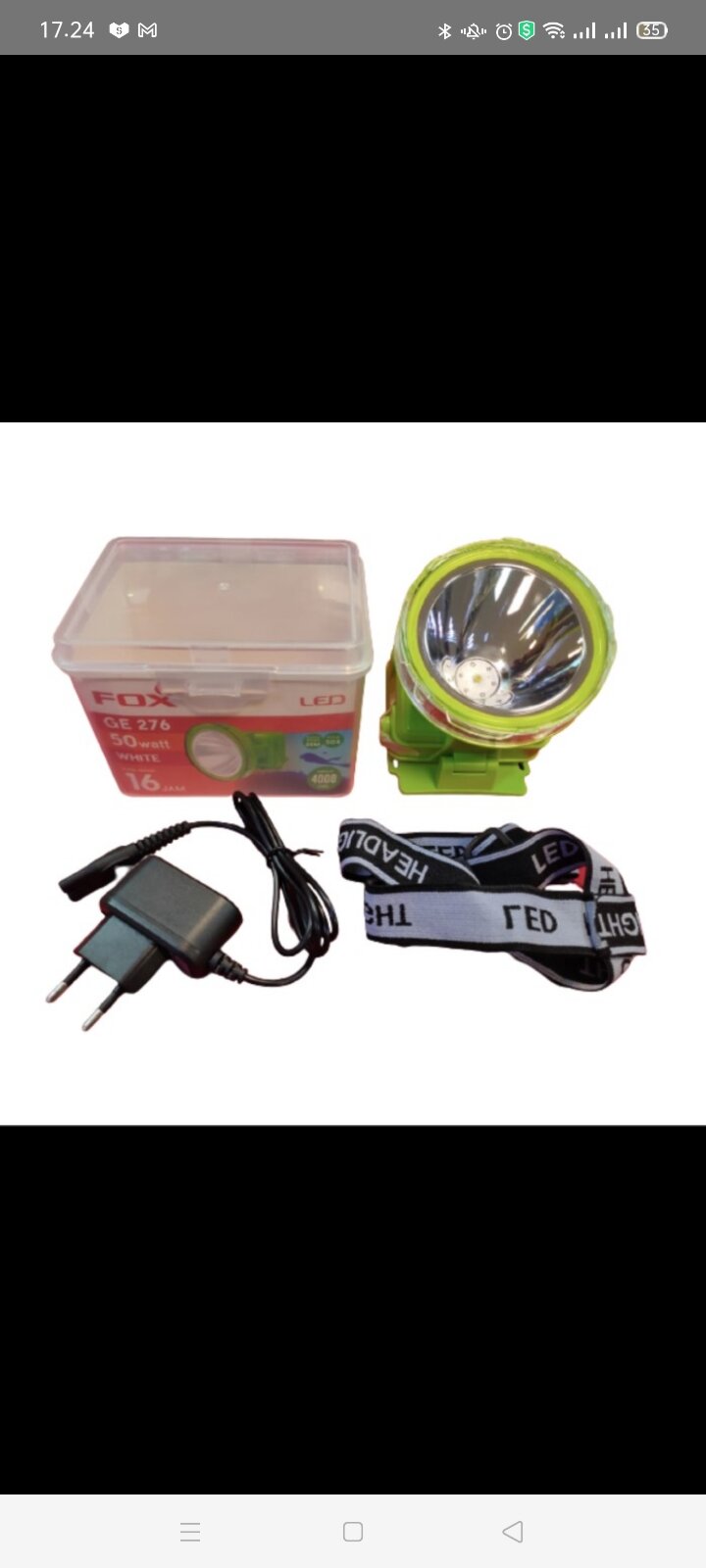 senter kepala selam 50 watt super terang fox 276 cahaya putih | Lazada ...