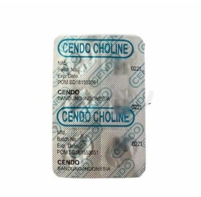 Cendo Choline Strip isi 6 Kaplet Vitamin Mata | Lazada Indonesia