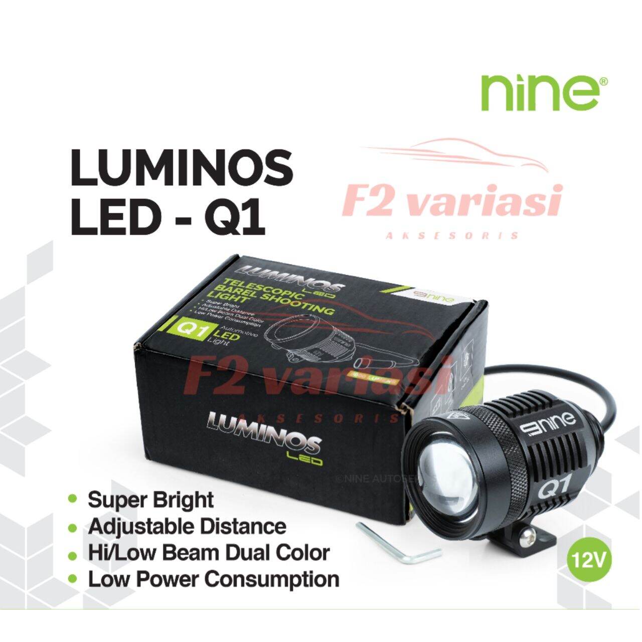 NINE LUMINOS LED LAMPU SOROT Q1 LED SHOOTING LIGHT LASER POKUS UNTUK ...