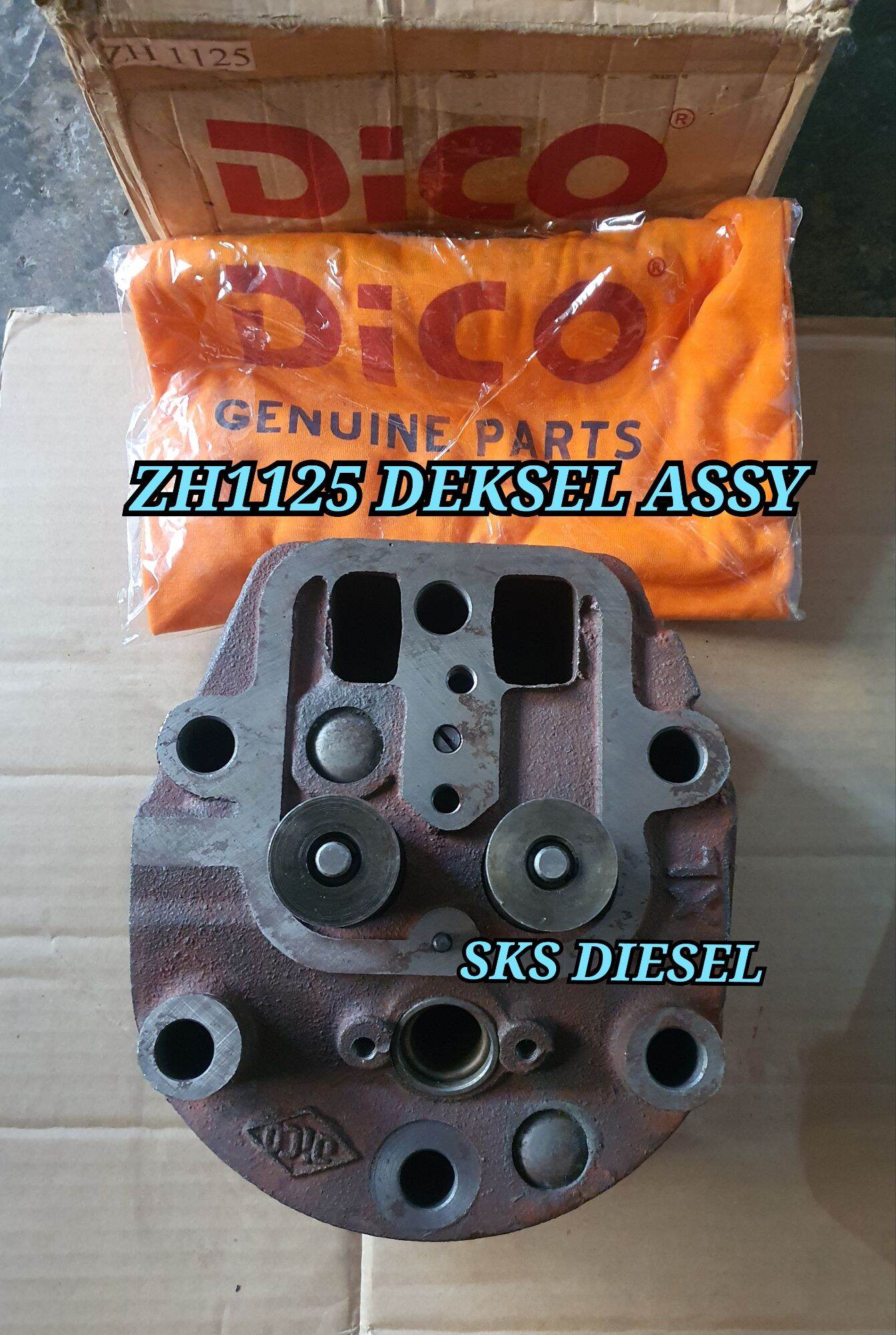 ZH1125 CYLINDER HEAD ASSY DEKSEL KOP KOMPLIT MESIN DIESEL JIANGDONG MEREK DICO | Lazada Indonesia