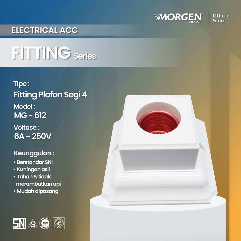MORGEN Fitting Lampu Plafon Segi Empat mirip 1210 / Oval mirip 1211 ...