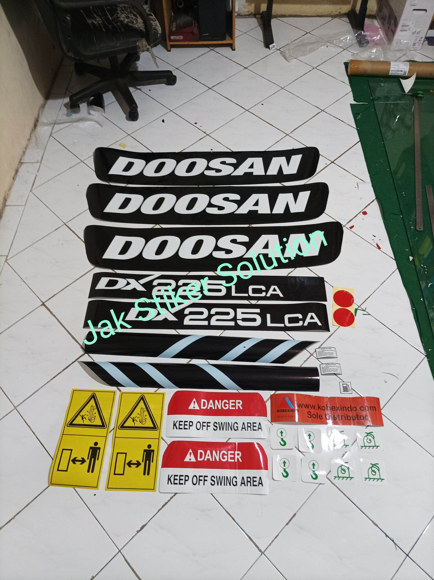 Stiker Doosan DX225LCA Sticker Alat Berat | Lazada Indonesia