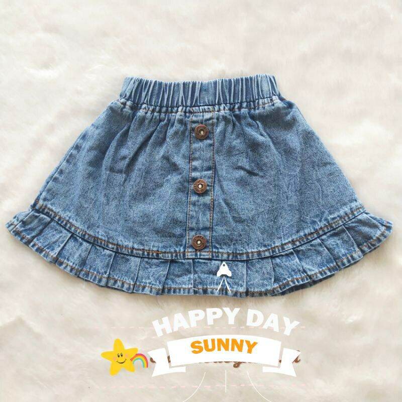 ROK JEANS ANAK PEREMPUAN RAMPEL USIA 1-7 TAHUN | Lazada Indonesia