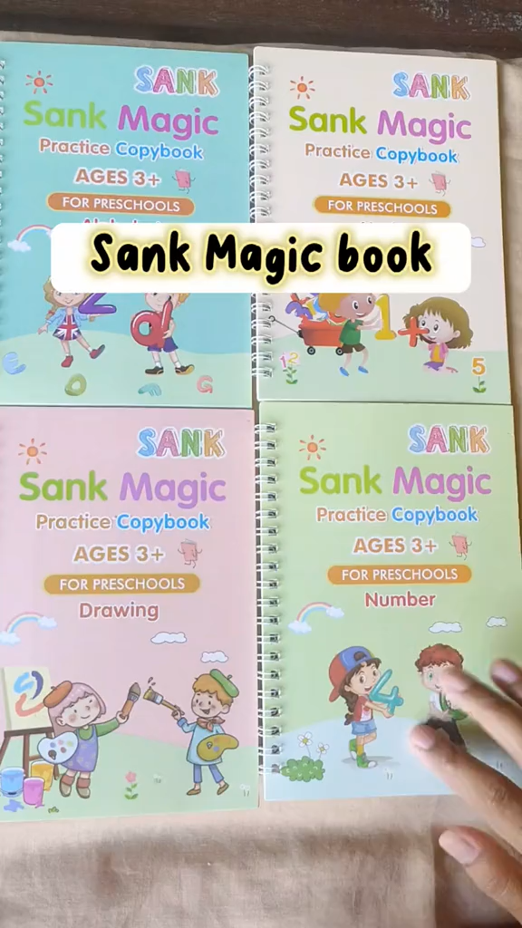 4 BUKU PENA /SET MAGIC PRACTICE BOOK / SANK MAGIC BOOK / Belajar ...