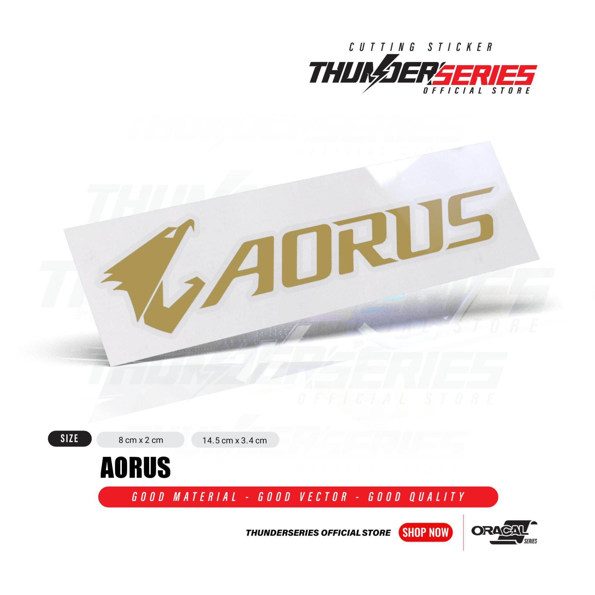 TS Cutting Sticker Aorus - Gigabyte | Stiker Aorus | Stiker Pc ( 14,5 ...