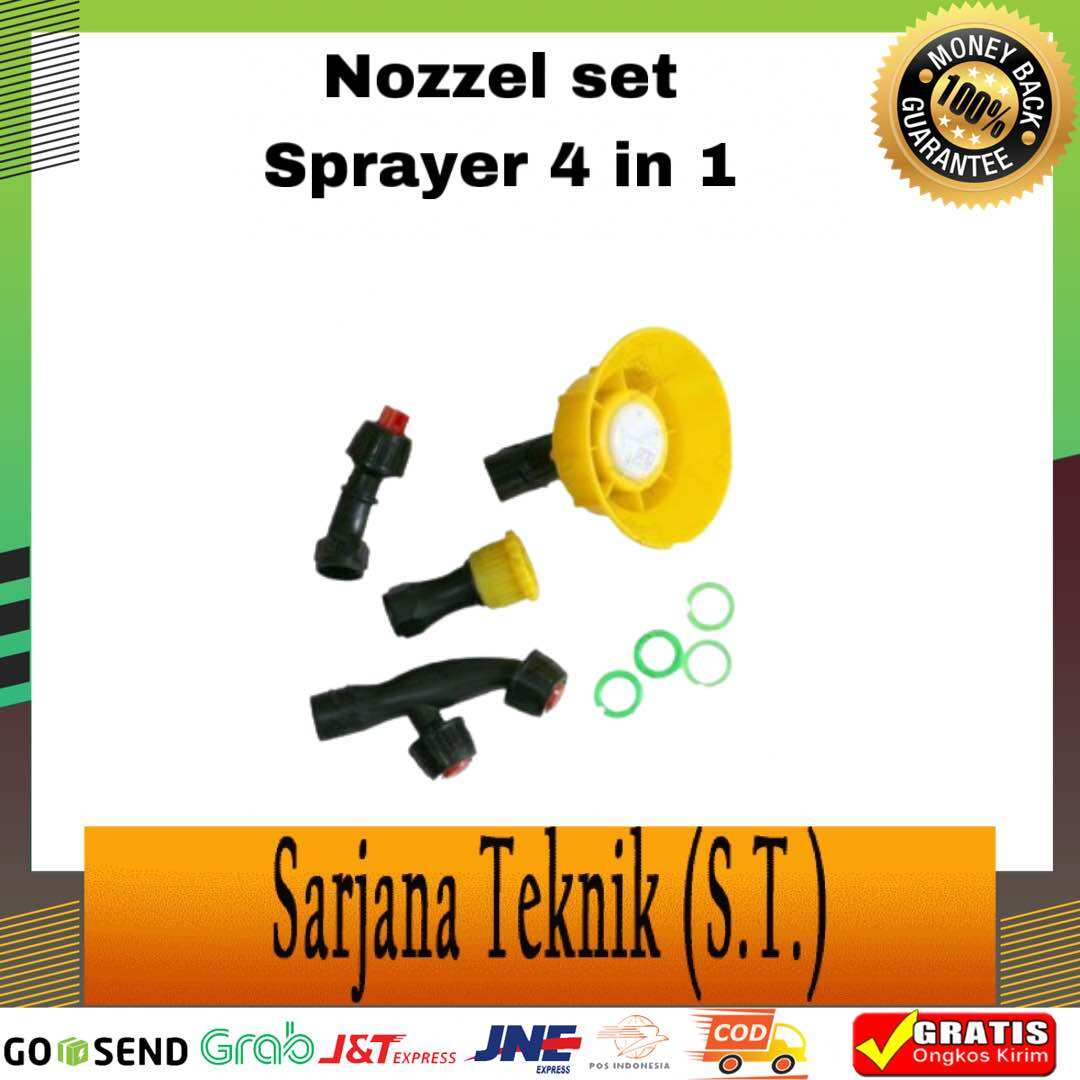 Nozzel set sprayer Elektrik / nozzel 4 in 1 | Lazada Indonesia