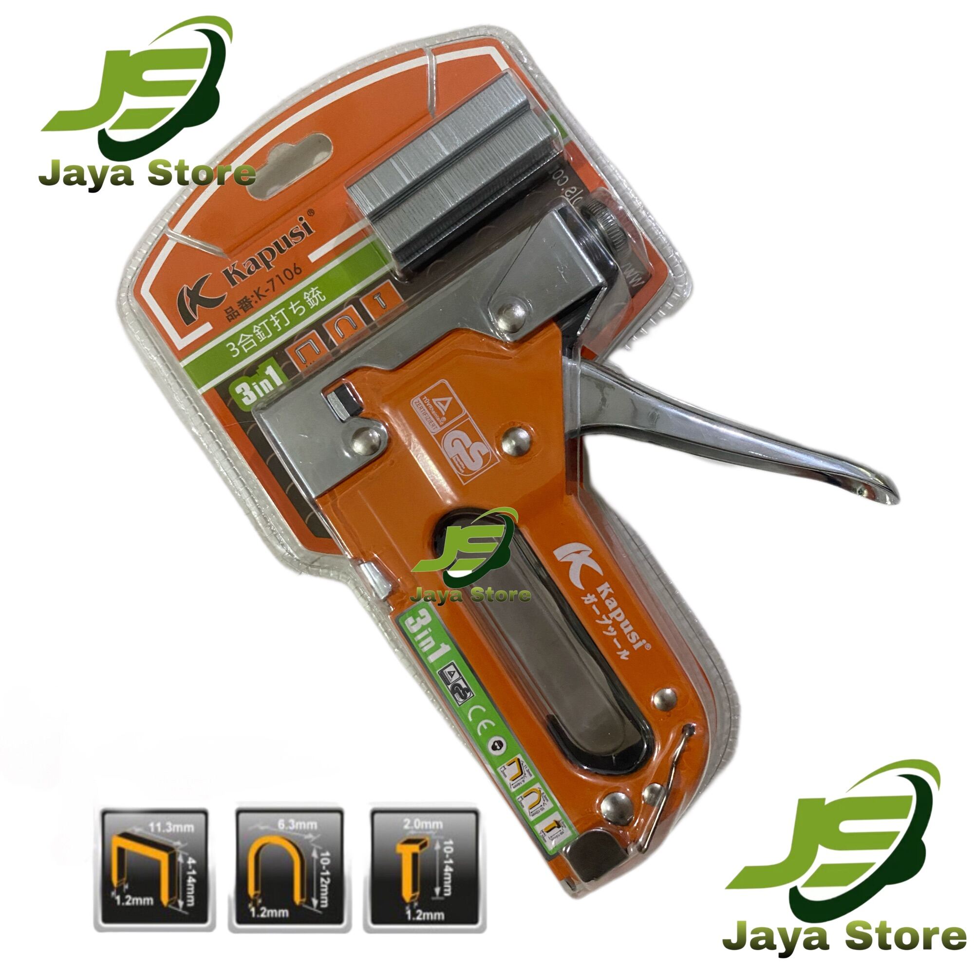 Staple Gun/ Staples Tembak 3 in 1 Chromium Molybdenum Bisa 3 Jenis ...