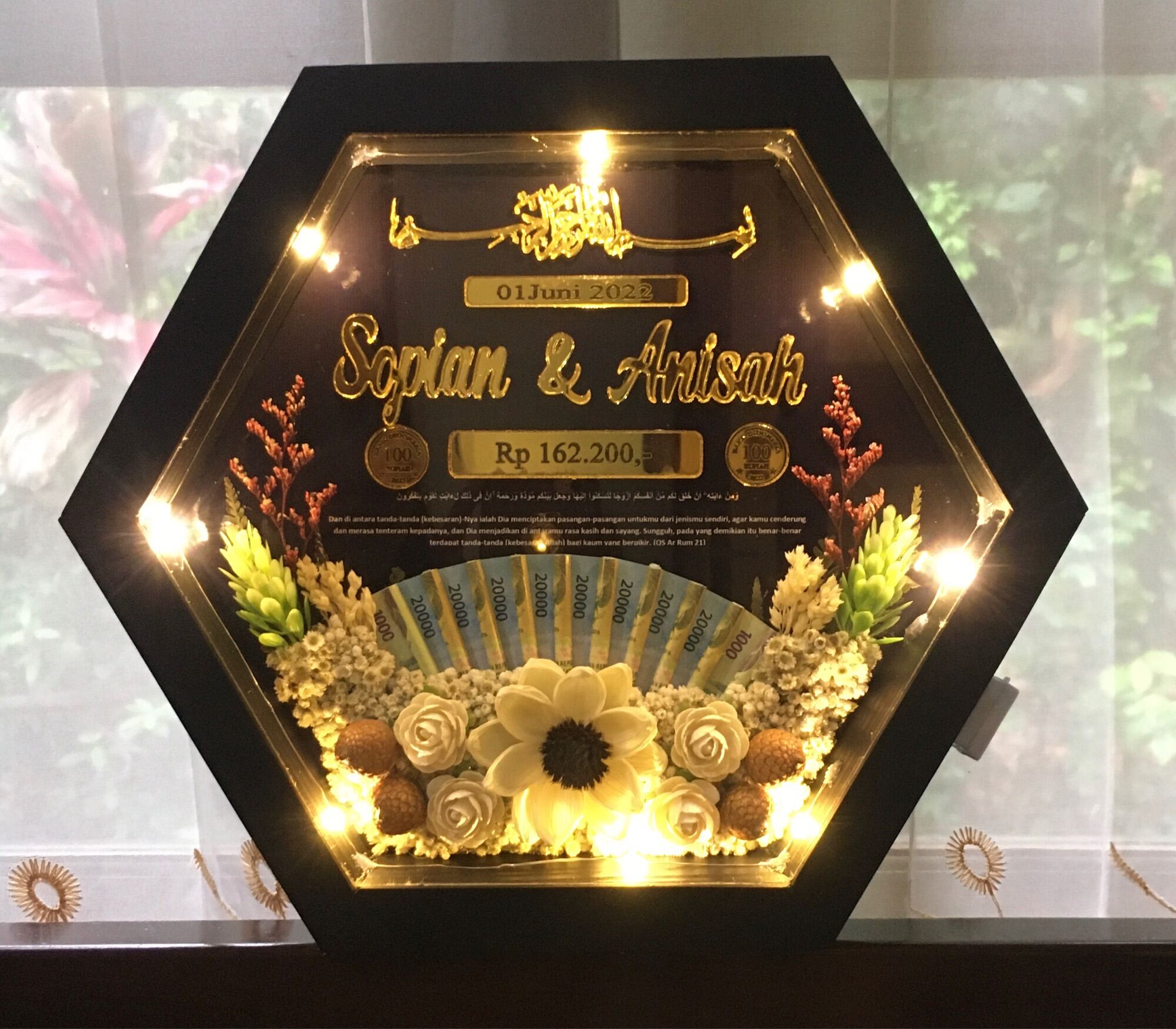 CUSTOM MAHAR HEXAGONAL UKURAN 30 CM | Lazada Indonesia