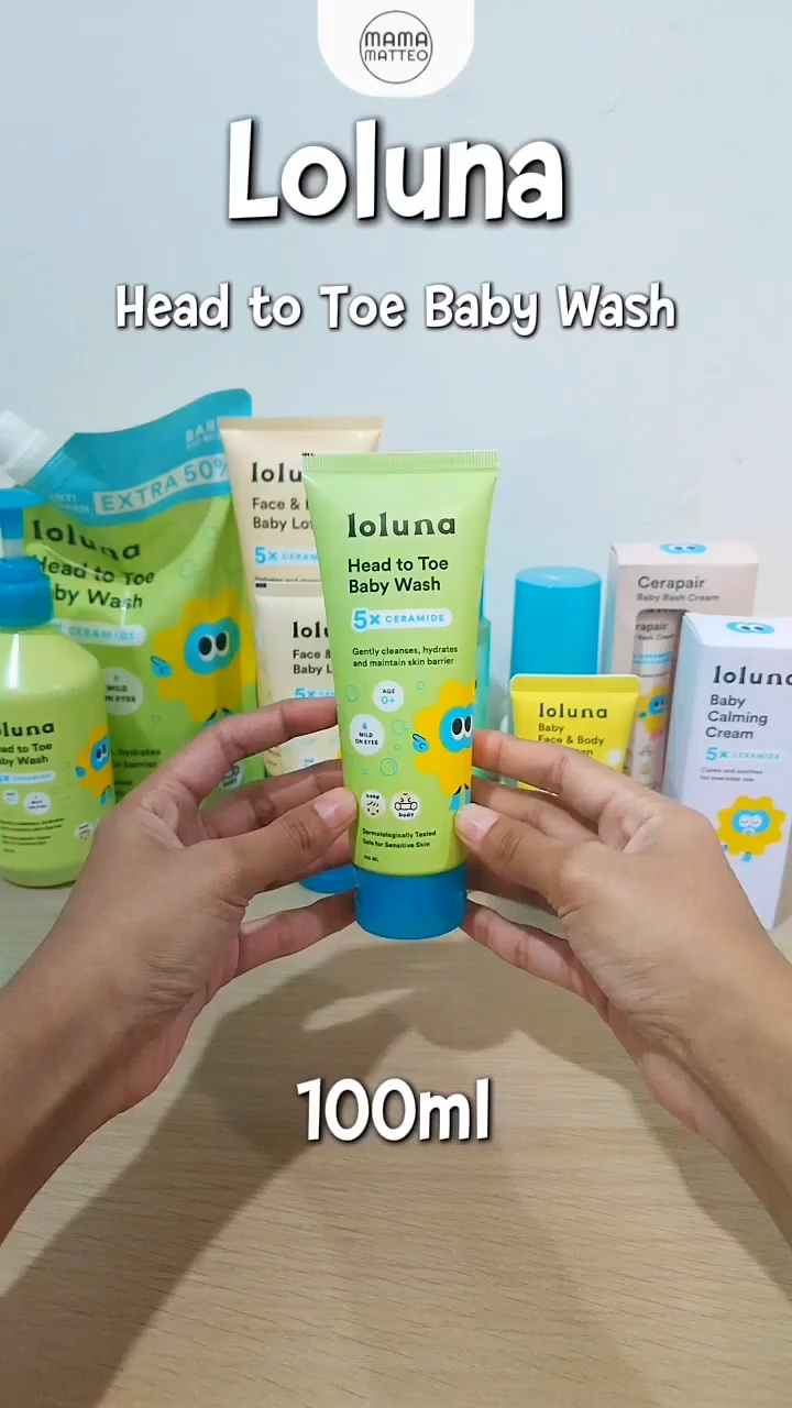 LOLUNA Baby Wash Face Body Lotion Hair Lotion Rash Calming Cream ...