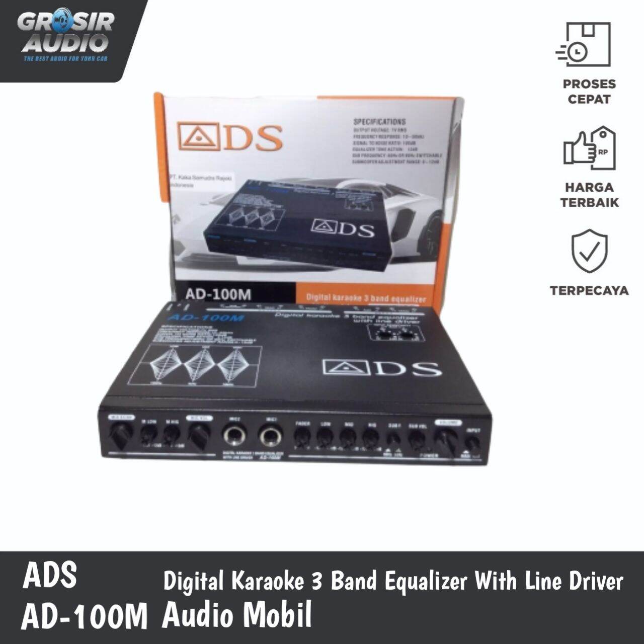 Preamp Parametric Equalizer ADS AD-100M | Lazada Indonesia