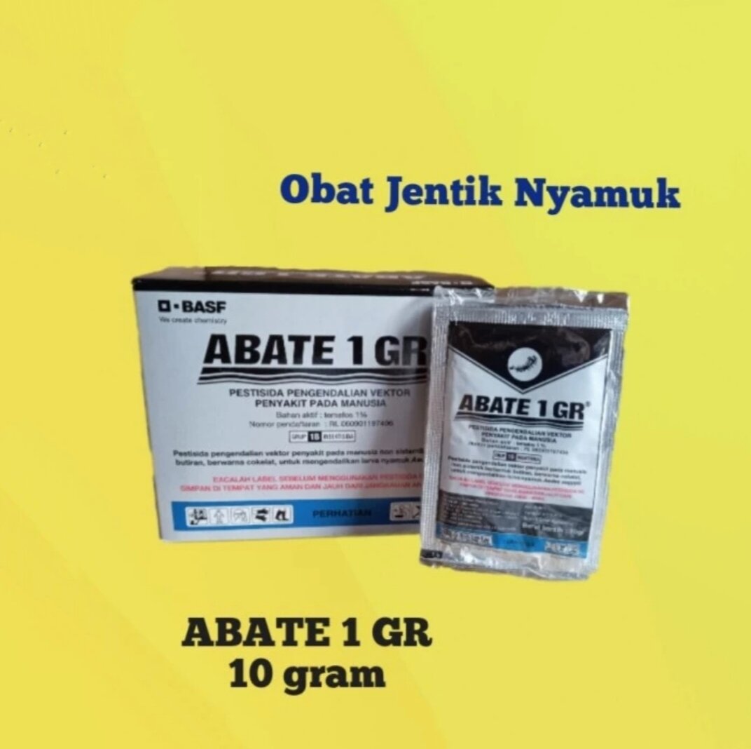 ABATE 1 GR Berat Bersih 10 Gram Obat Jentik Nyamuk | Lazada Indonesia