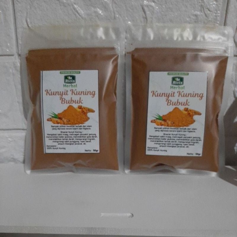bubuk kunyit kuning herbal kunyit kuning bubuk asli obat anosmia ...