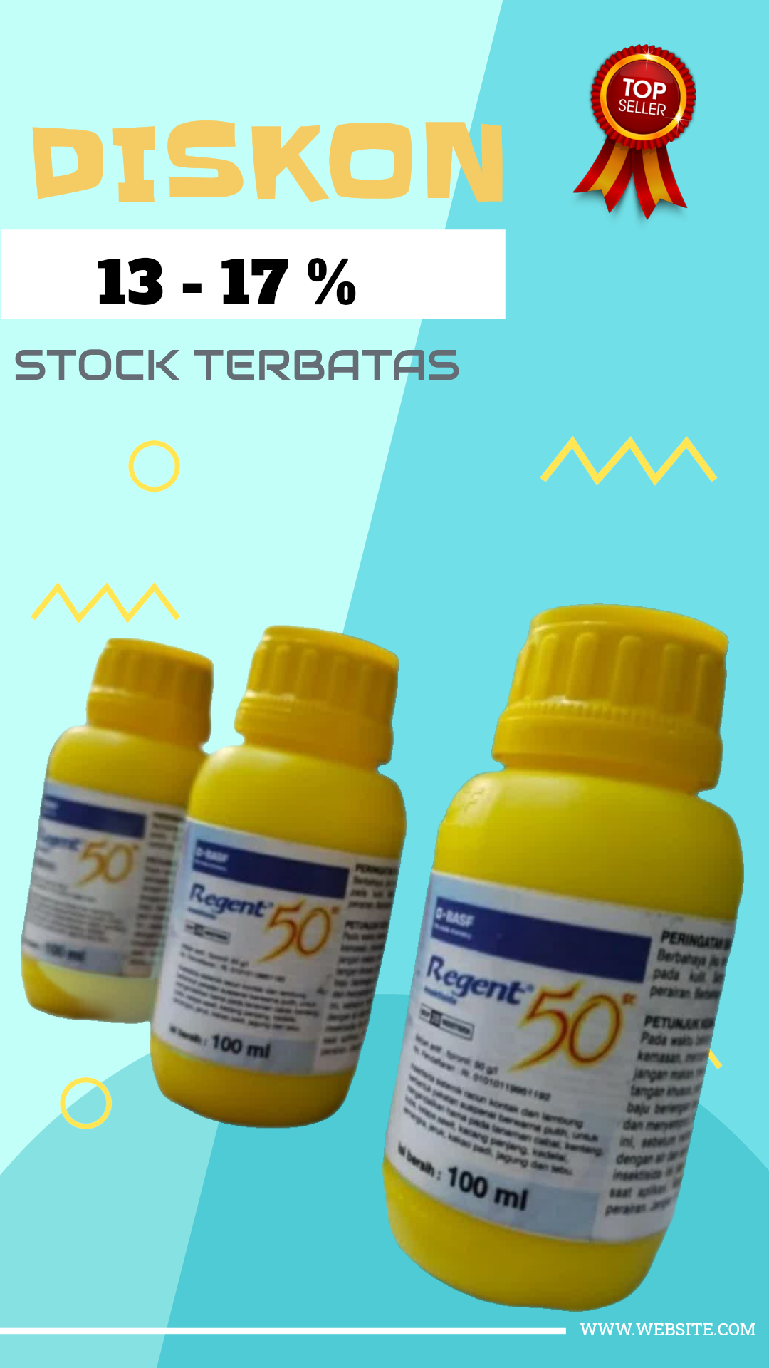 Insektisida regent 50 100 ml, racun semut, obat hama rayap serangga ...