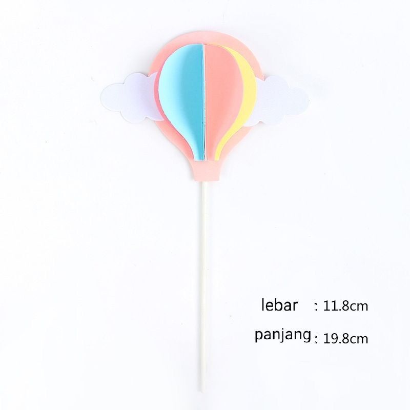 Topper Cake Balon Udara Awan 3D | Lazada Indonesia