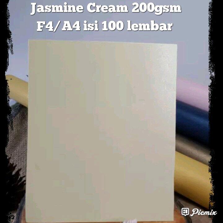 Kertas Jasmine Cream 180gsm A4/F4 isi 100 lembar | Lazada Indonesia