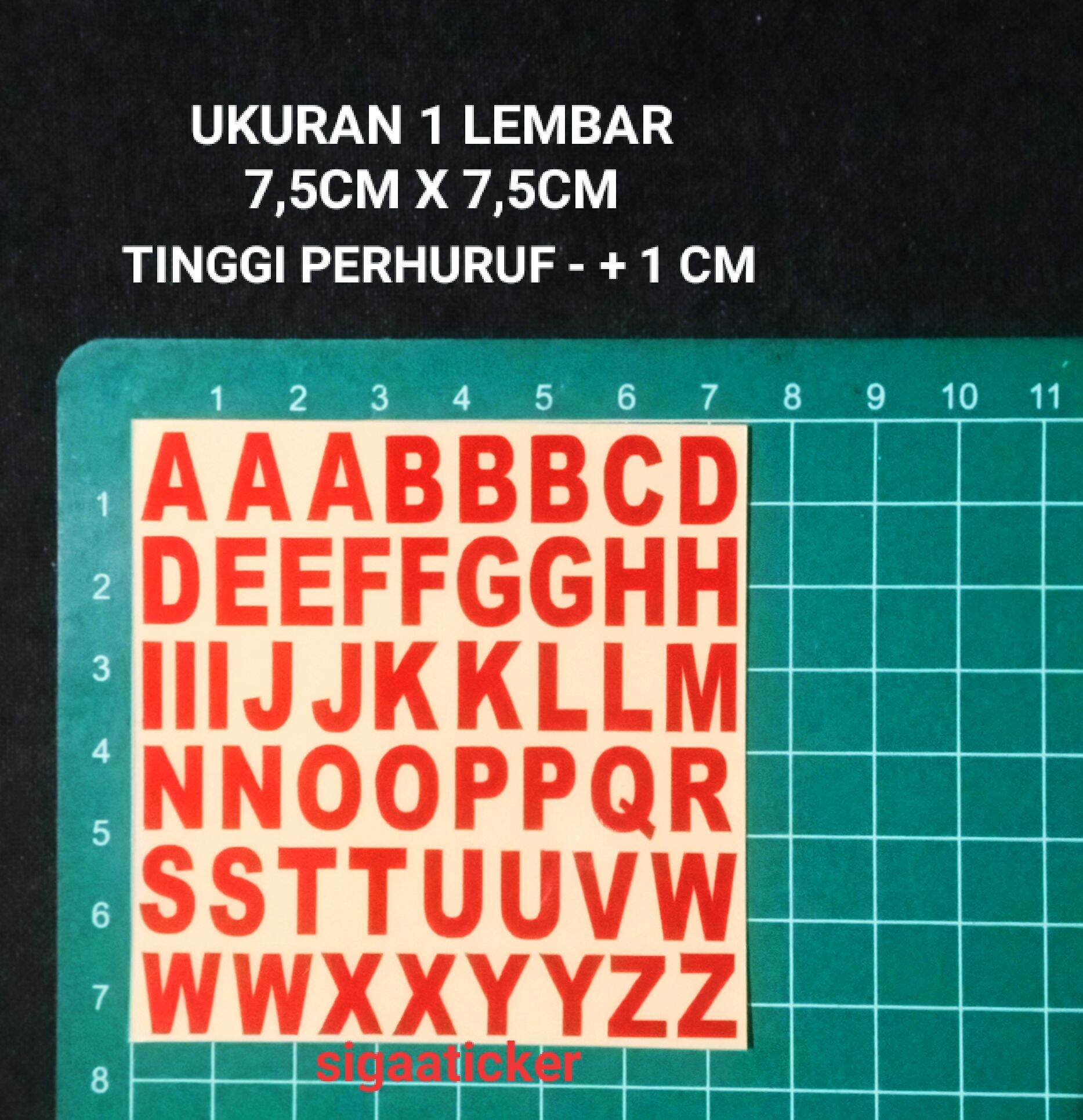 STIKER ABJAD STICKER HURUF CUTTING | Lazada Indonesia