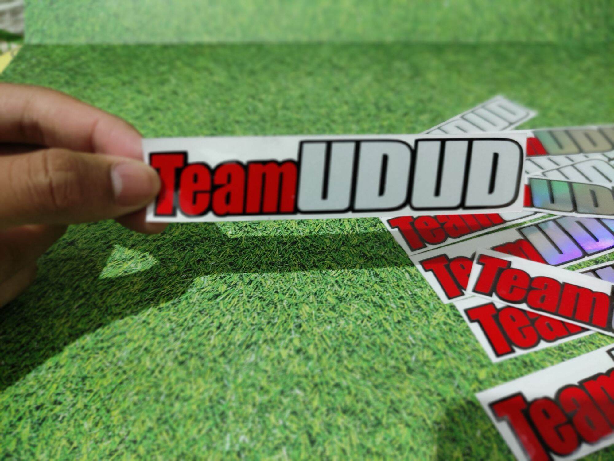 Sticker team udud cutting 12x2,5cm stiker variasi dan acesoris motor ...