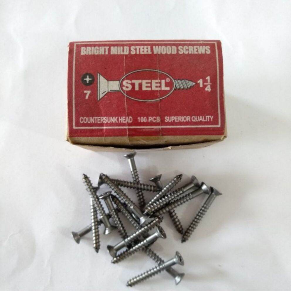 Sekrup Skrup Steel Kayu 1 1/4x7 (Harga per dus) | Lazada Indonesia