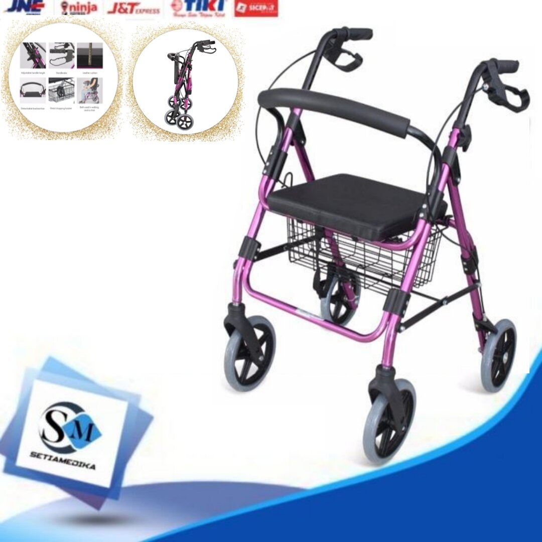 Rollator Walker Roda Fs965LH-Onemed | Lazada Indonesia