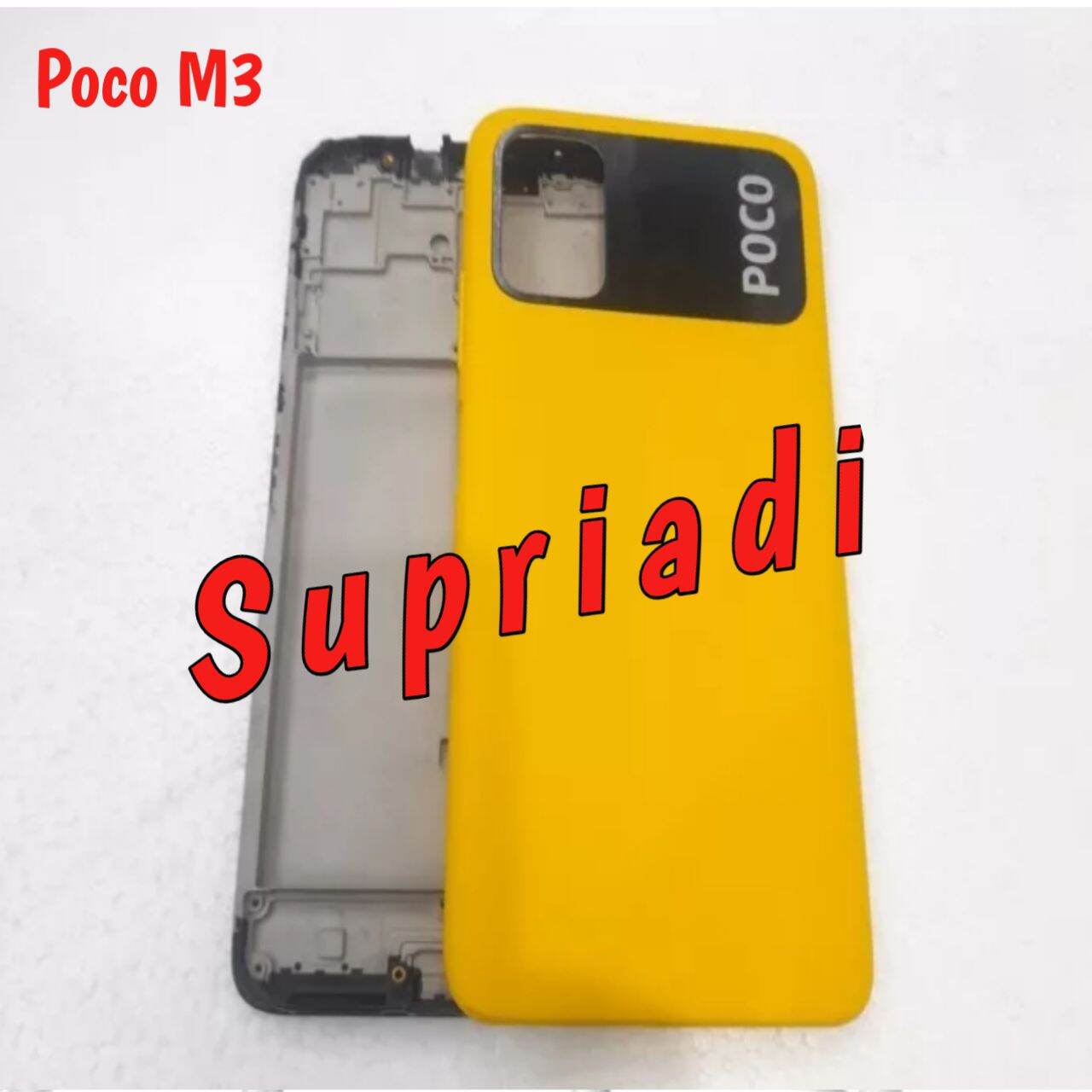 Backdoor Backdor Back Casing Kesing Housing Fullset Xiaomi Pocophone M3 ...