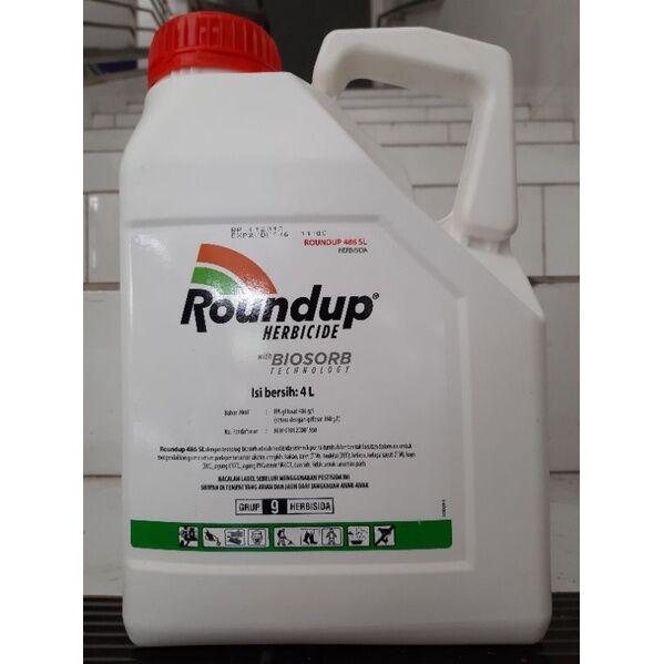 Roundup 4 Liter Obat Pembasmi Rumput Round up Herbisida Roundup 486 SL ...