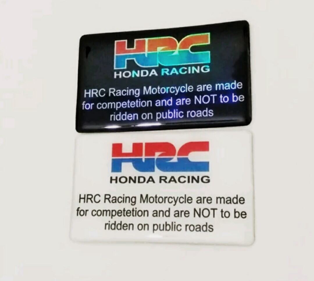 emblem embos timbul stiker logo lambang hager HRC honda terbaru ...