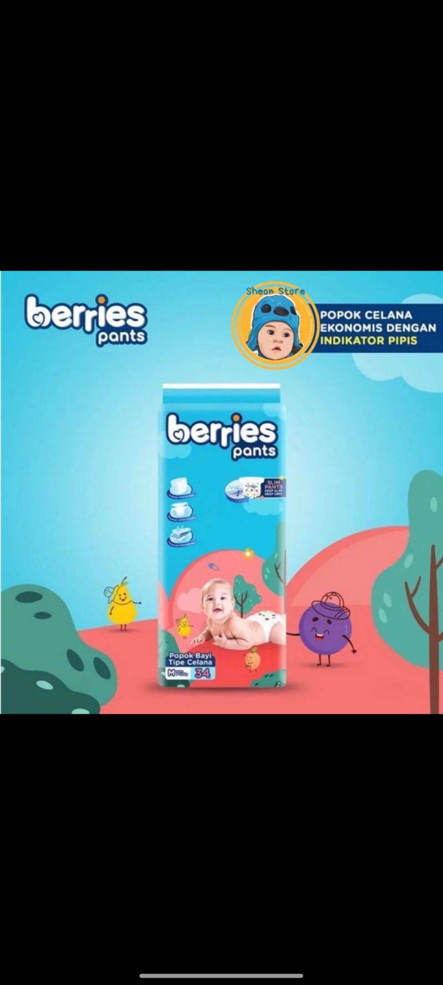 BERRIES PANTS DIAPERS M/L/XL | Lazada Indonesia