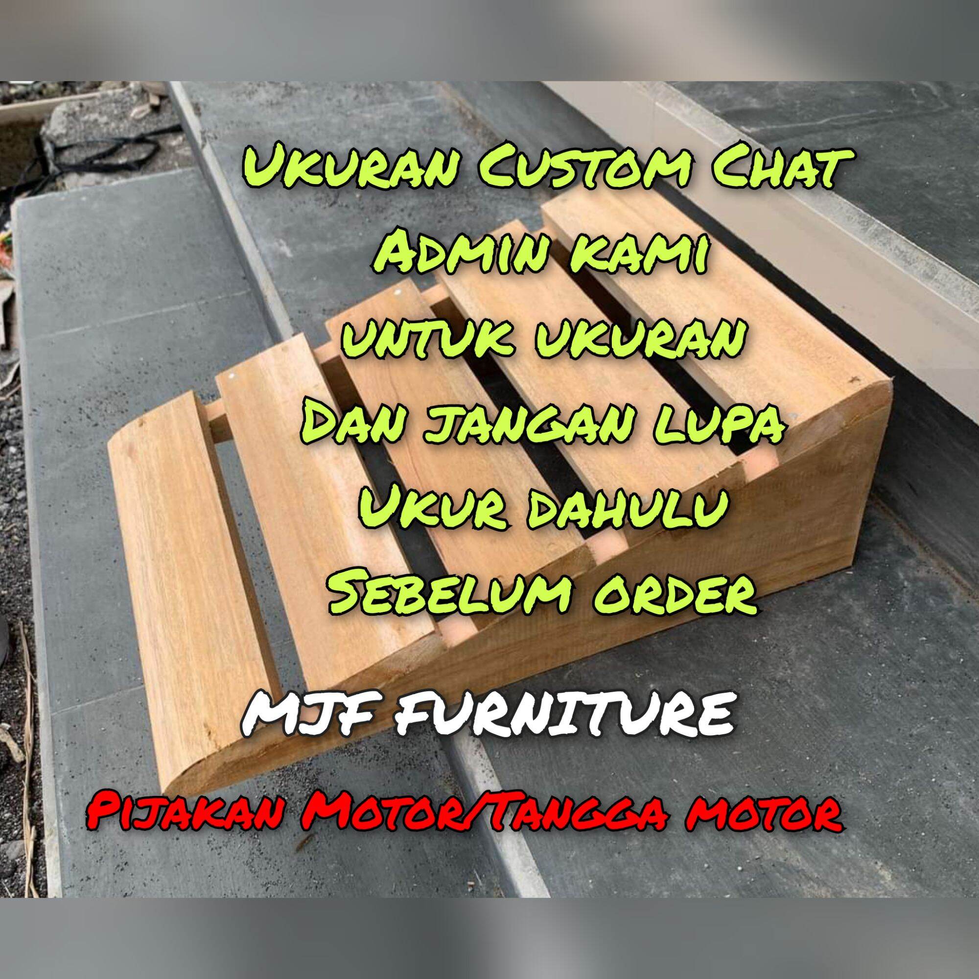 Tangga motor/Pijatan motor/Tangga buat lewat motor kayu/Tangga motor ...