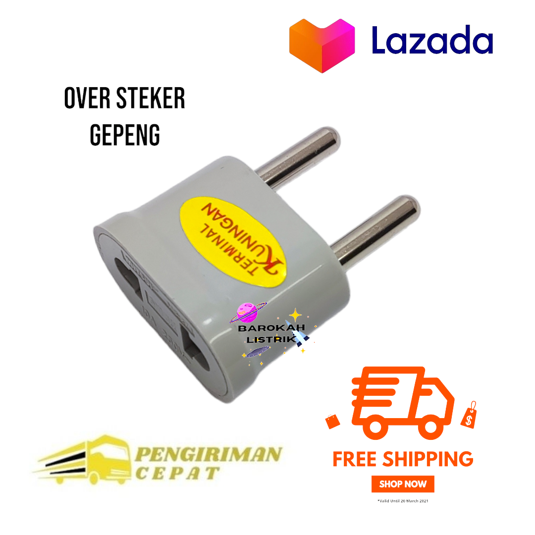 Over Steker Gepeng Adaptor Stop kontak Sambungan Colokan listrik TV ...