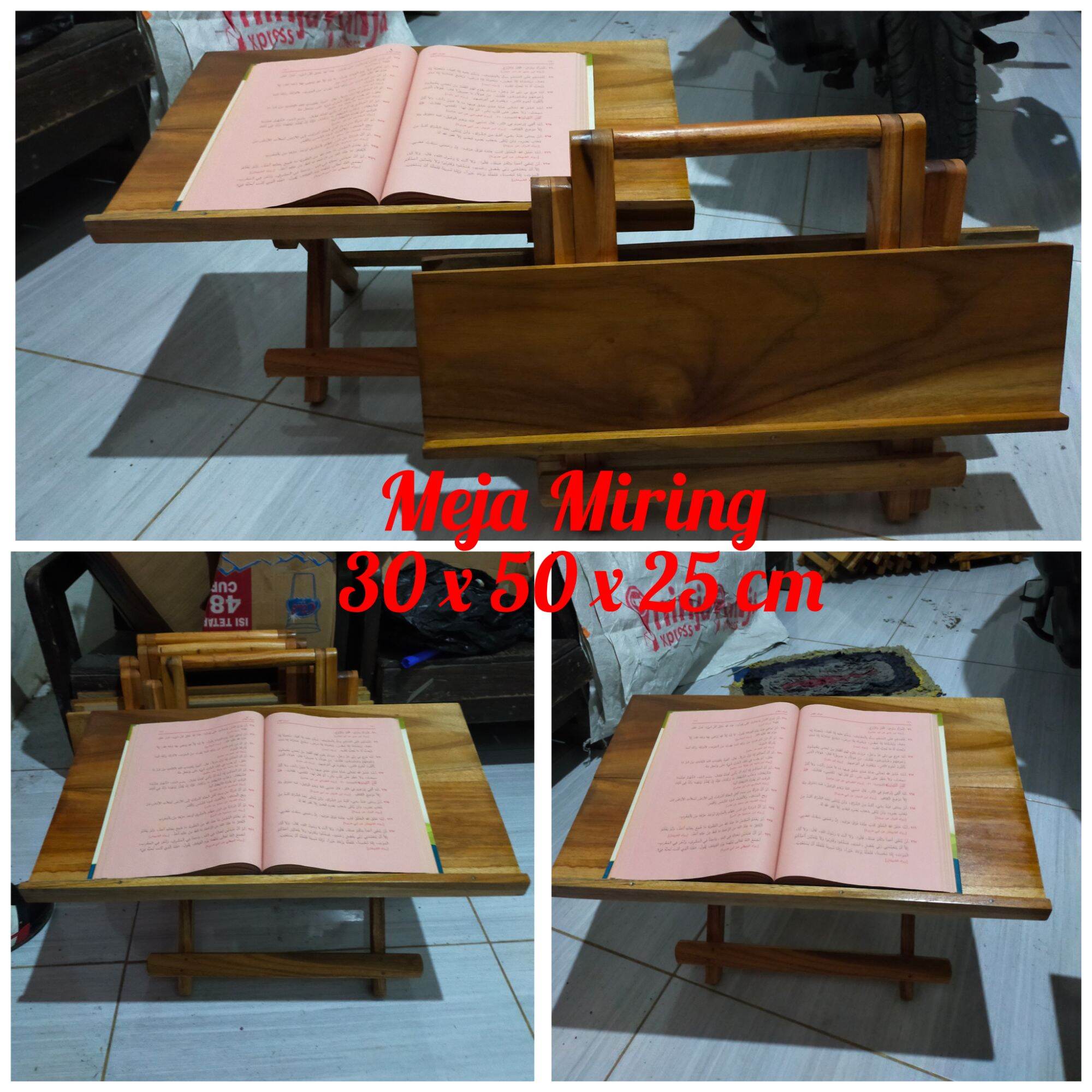 Meja Lipat Miring Buat Ngaji 30 x 50 x 25 cm /Meja Membaca Al Qur'an ...