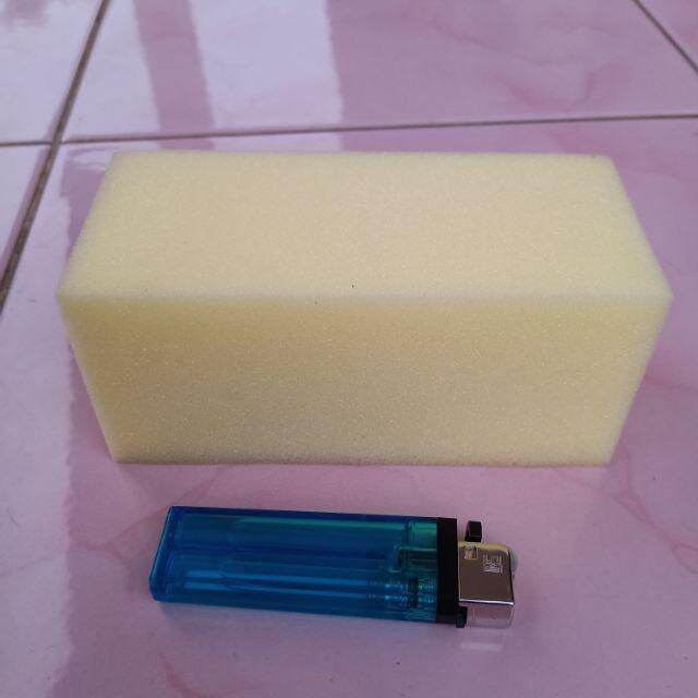 SPONGE KUNING BUSA FOAM KOTAK UK 15X8X7 CM MEDIA FILTER AQUARIUM ...