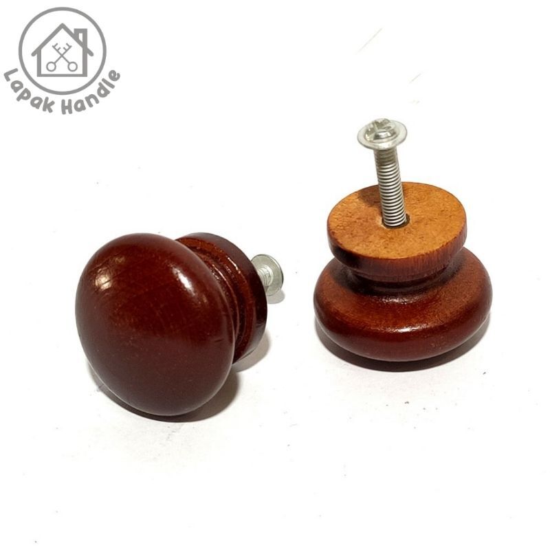 Knop kayu handle lemari tarikan laci kayu jati | Lazada Indonesia