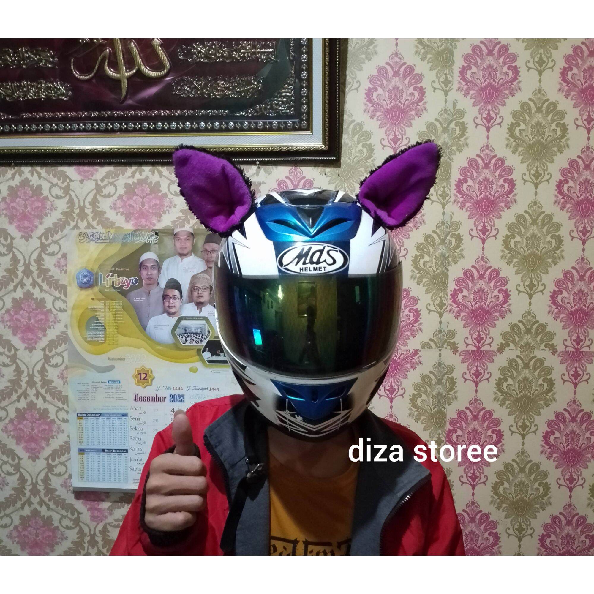 kuping kucing buat helm isi 2 pcs | Lazada Indonesia