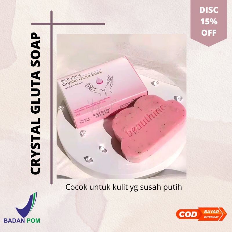 CRYSTAL GLUTA SOAP BPOM BY BEAUTHINC | Lazada Indonesia