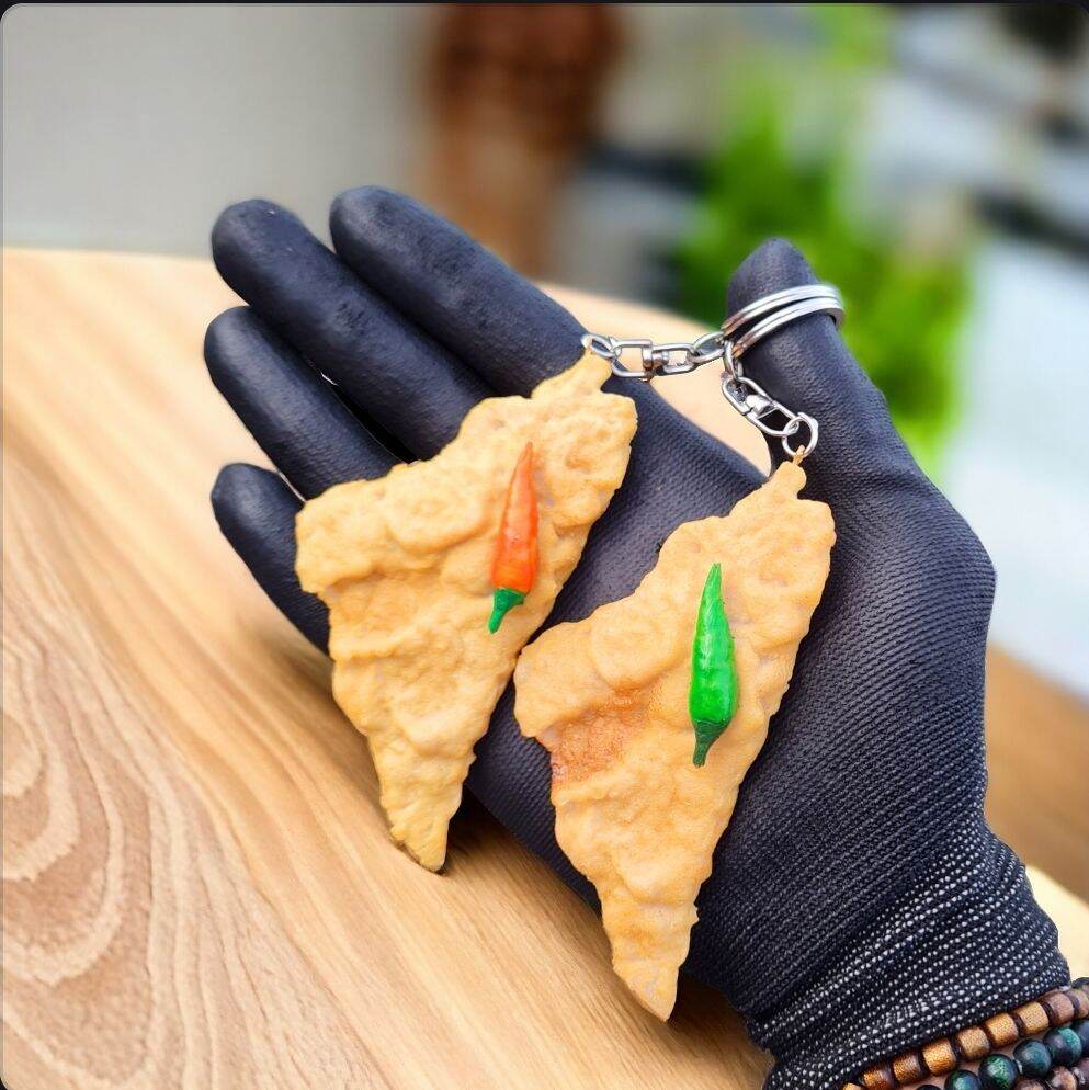 Gantungan Kunci Unik Model Paha Ayam Bahan Keras Warna Tidak Pudar Awet ...