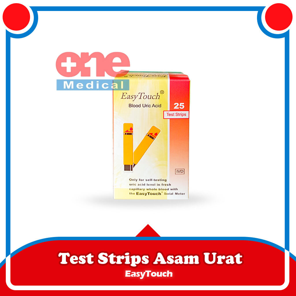 Easytouch Uric Acid Test Strip | Cek Asam Urat Refil 25's Easy Touch ...