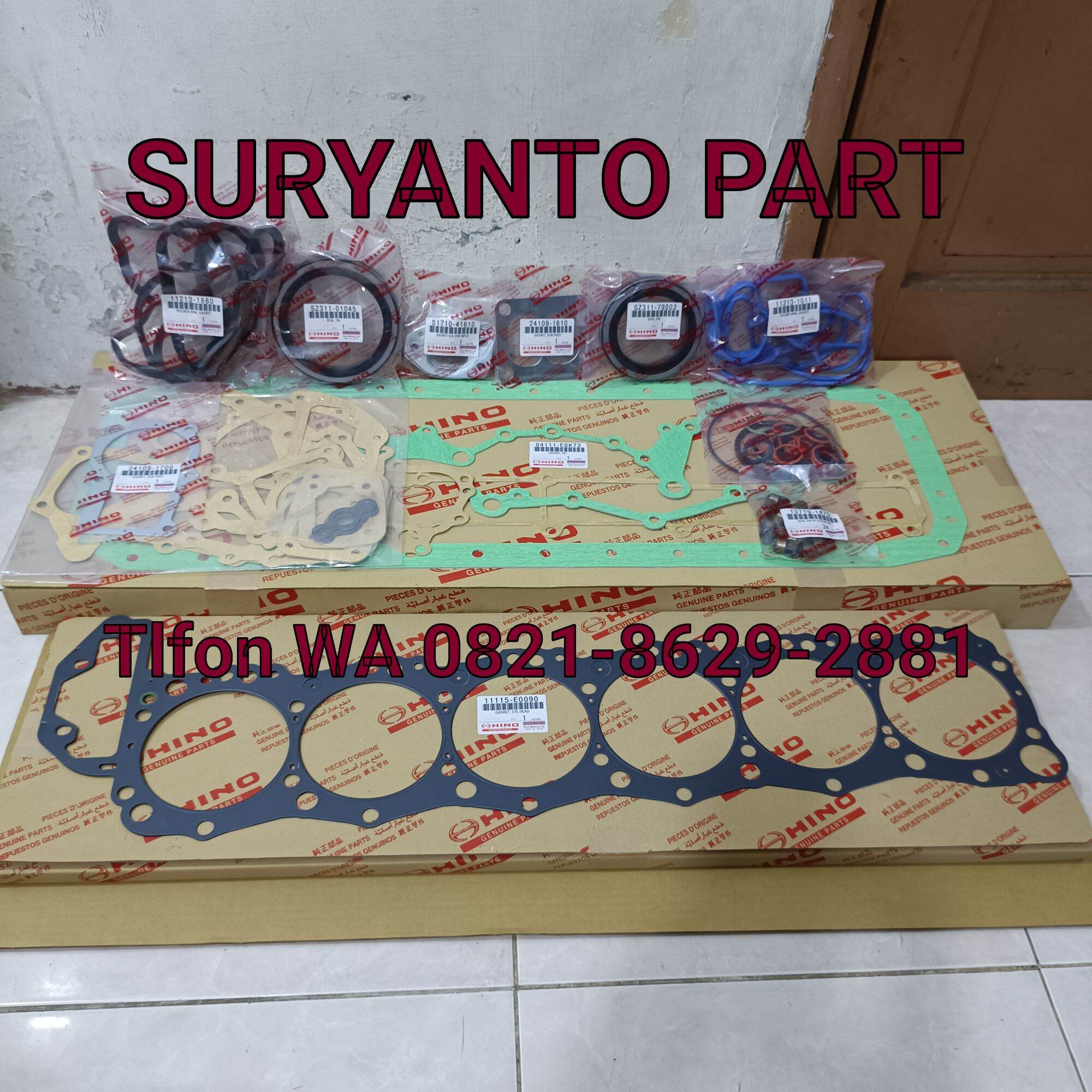 Packing Set Gasket Kit Head Full Set Hino Lohan 500 FM260 TI J0E8 J08C 04111-E0K73 | Lazada ...