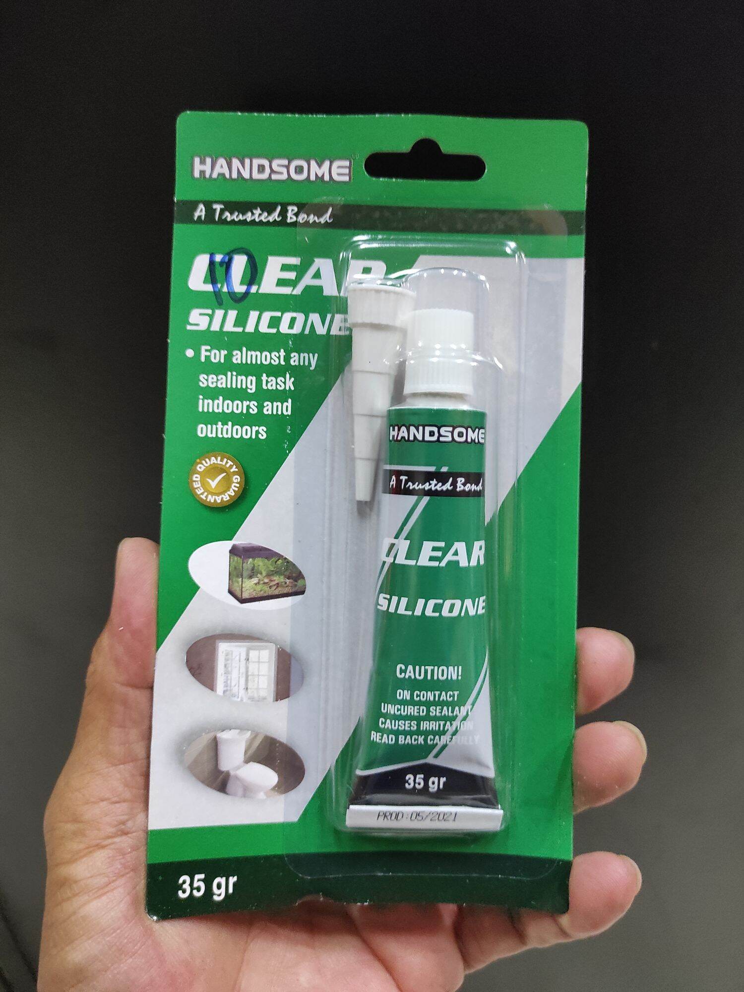 Lem kaca sealant atau silicone warna clear atau bening tube atau odol ...