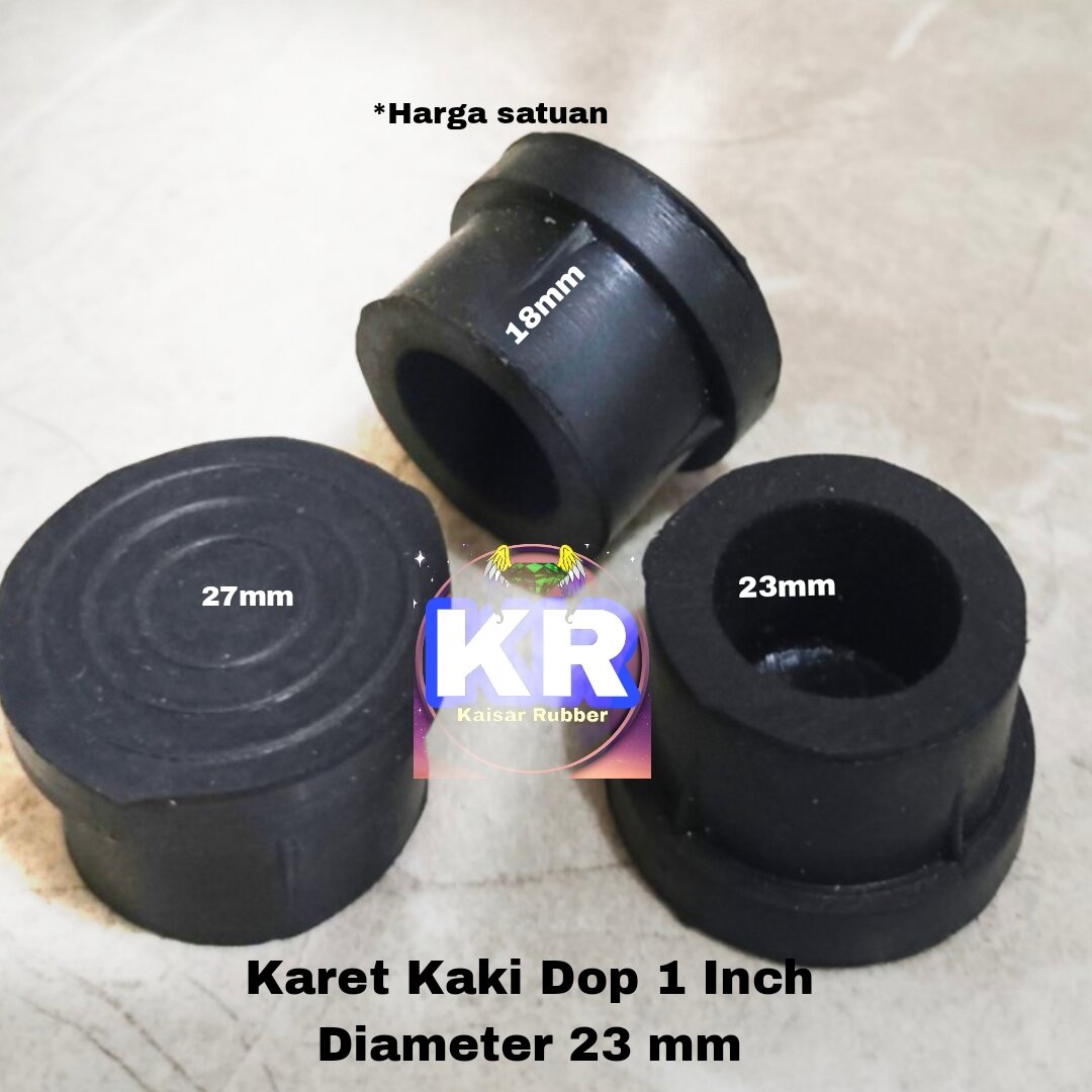 Karet Kaki Pipa Dop 1 Inch Diameter 23 mm Tutup Kaki Kursi Meja Rak ...
