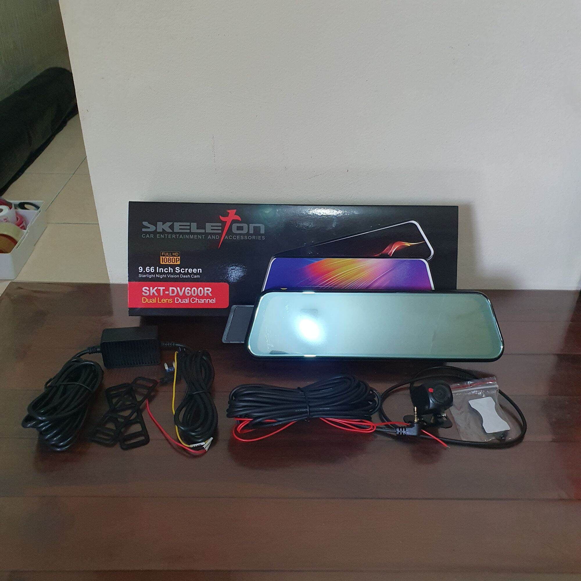 Dash Camera Skeleton SKT-DV600R 9.66 inch screen DVR | Lazada Indonesia