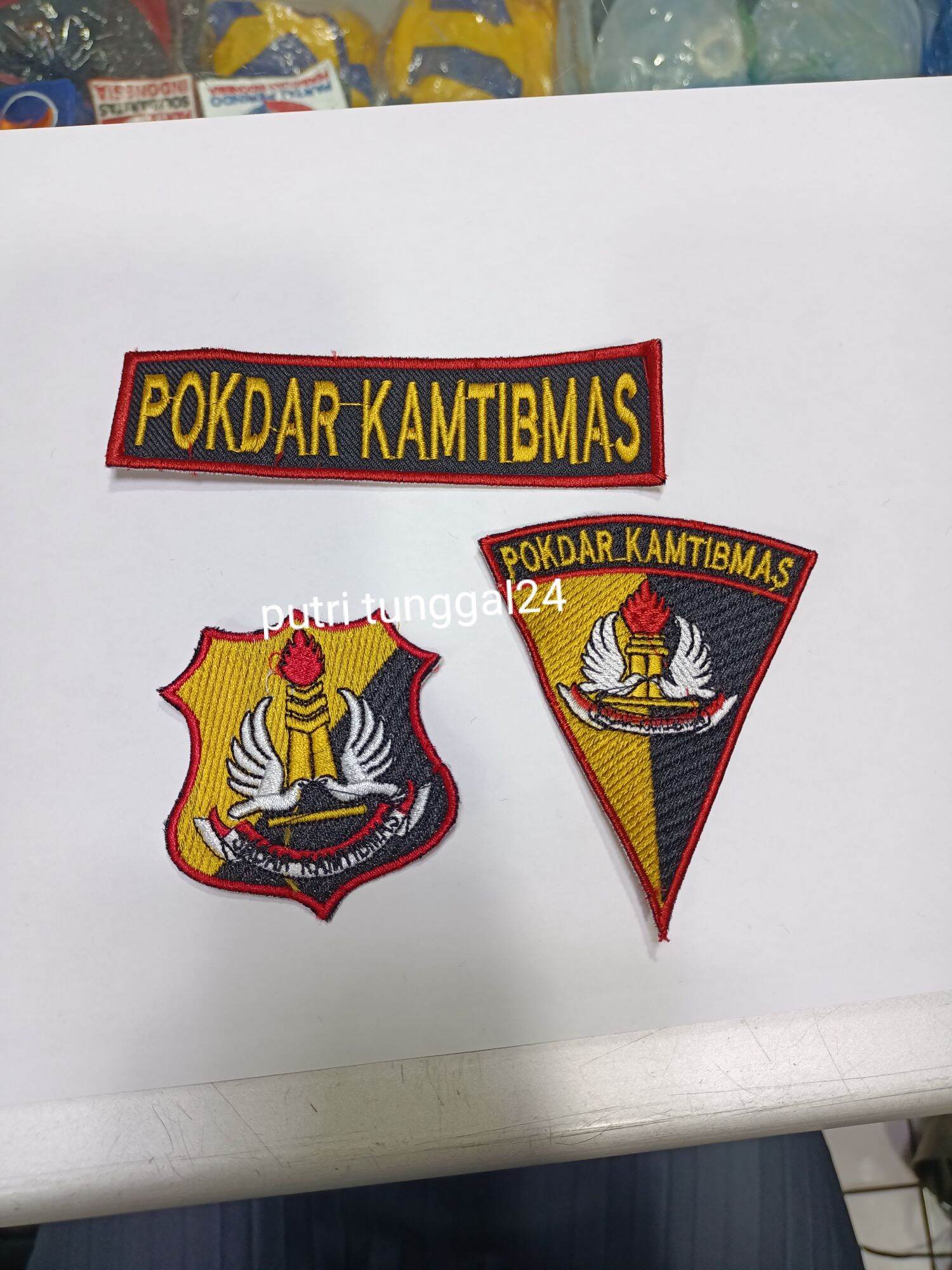logo pokdar kamtibmas bordir komputer | Lazada Indonesia