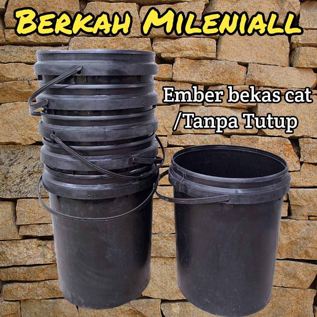 Ember cat 25kg bekas tanpa tutup | Lazada Indonesia