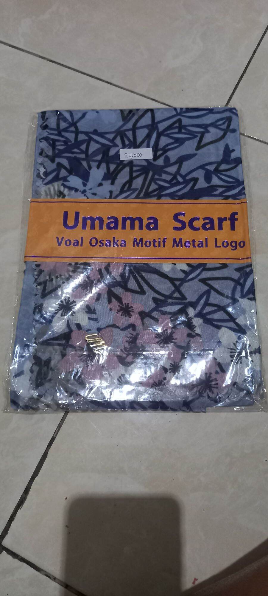 Scarf Umama Voal osaka Motif, logo Metal (motif ada dipilihan produknya ...