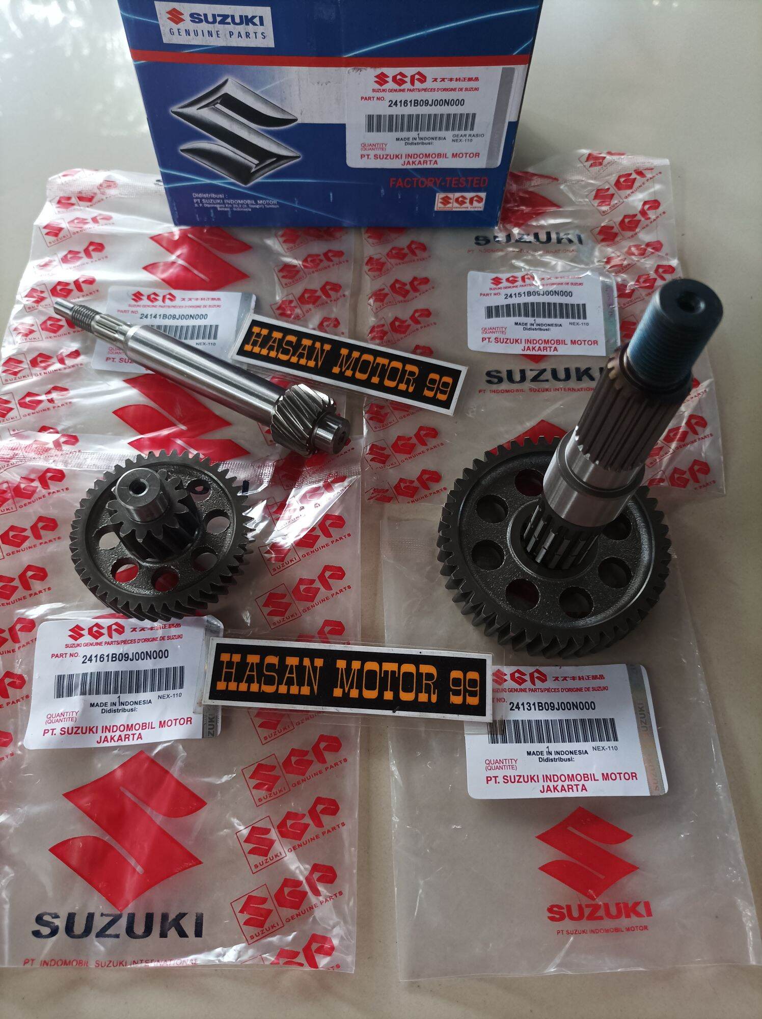 Gigi Rasio Set Gear Gardan Set Suzuki NEX 110 Karbu NEX 110 FI Injeksi ...