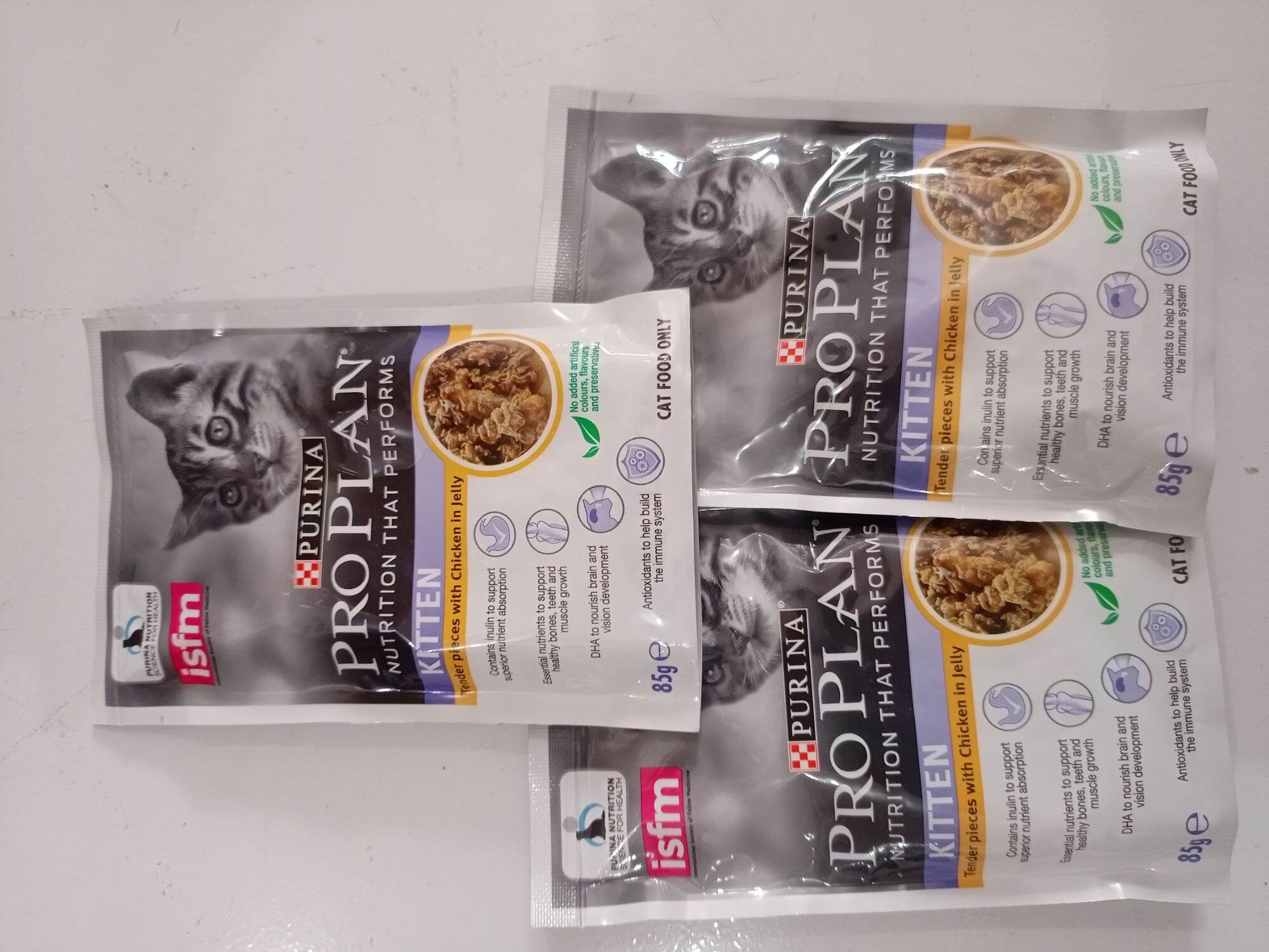PRO PLAN sachet kitten salmon chicken 85 gr wet food makanan basah ...