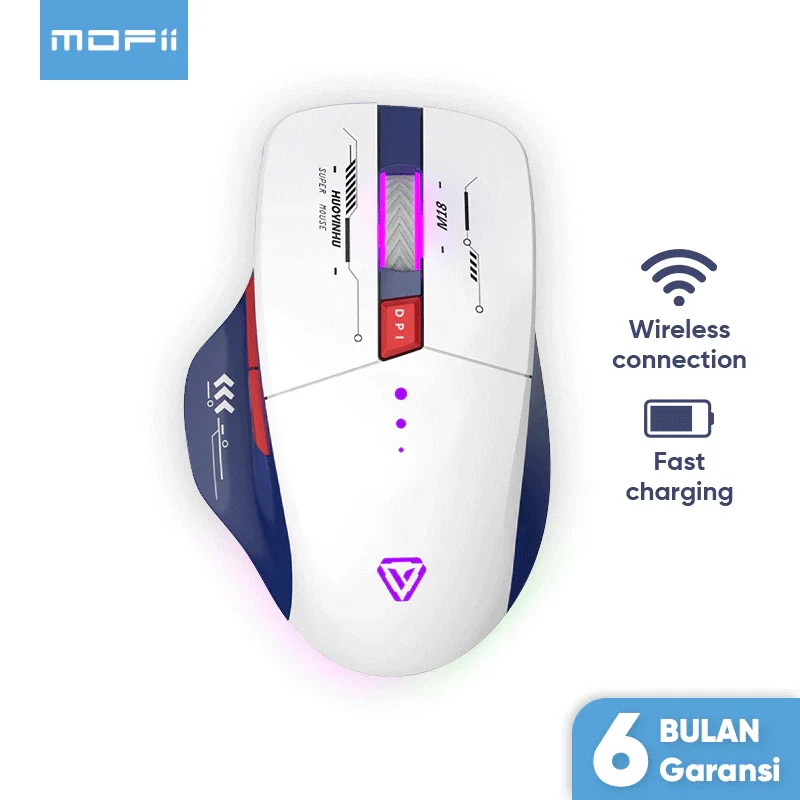 Mouse Wireless Gaming Rechargeable Baterai Type-C Fast Charging
