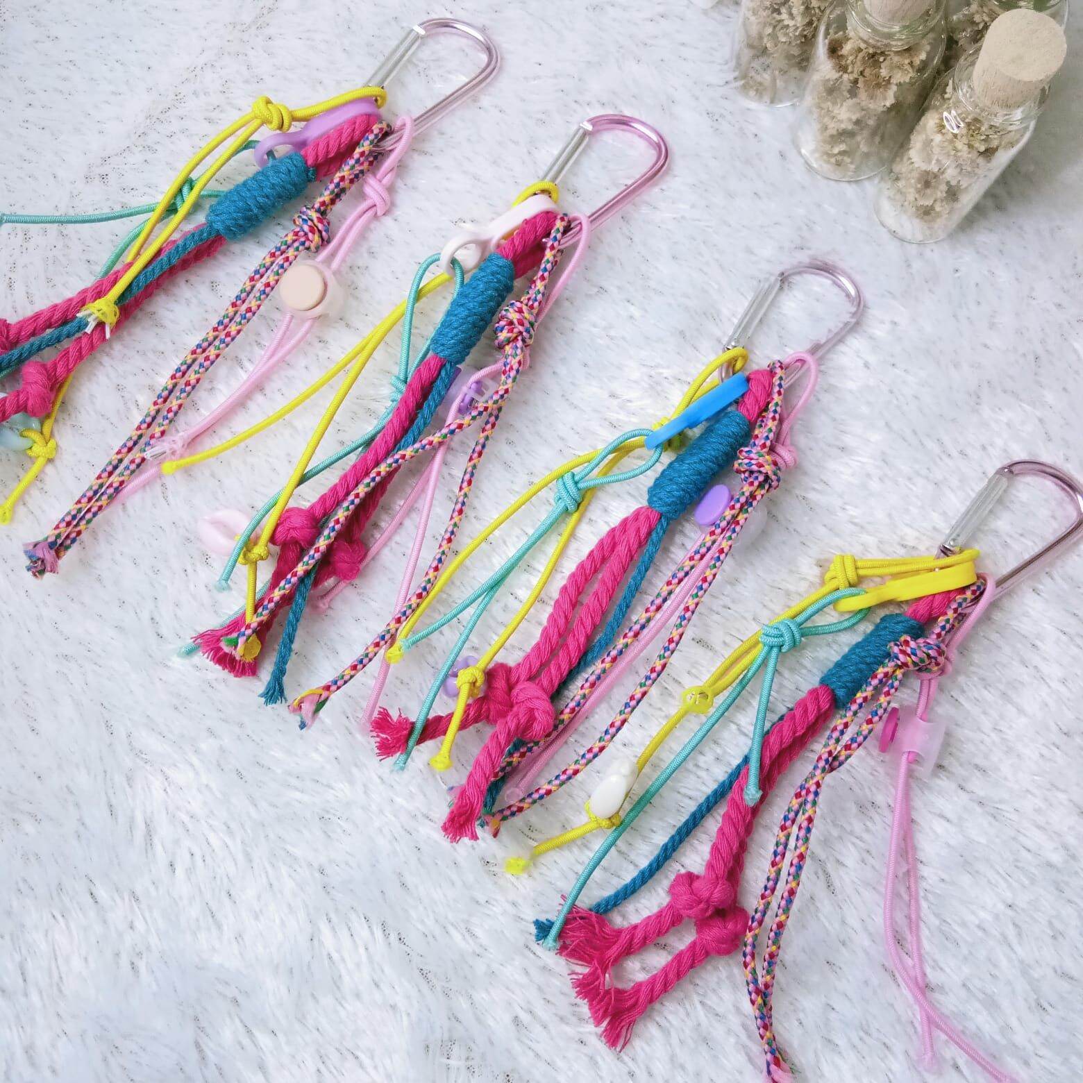 PREMIUM BAG CHARM MACRAME/ KEYCHAIN MACRAME/MACRAME LUCU | Lazada Indonesia